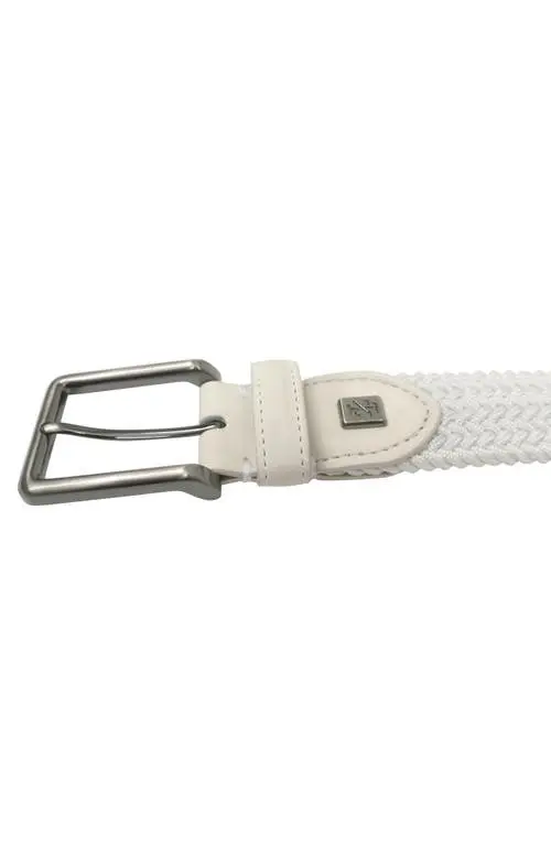 IZOD Golf Woven Stretch Belt - White