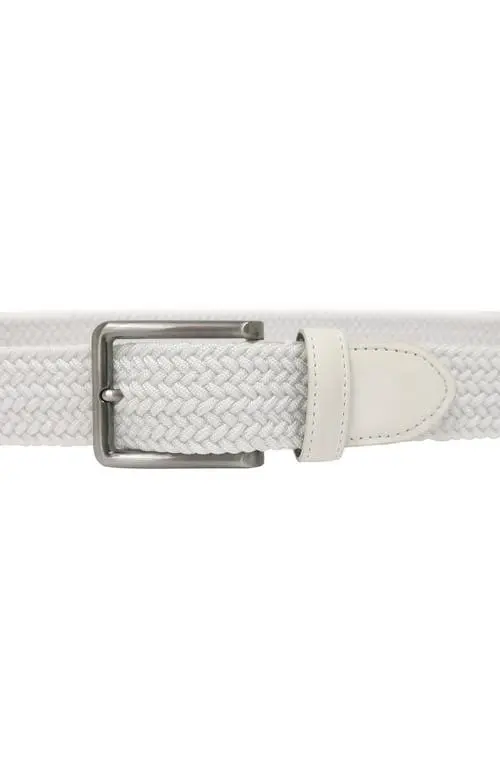 IZOD Golf Woven Stretch Belt - White