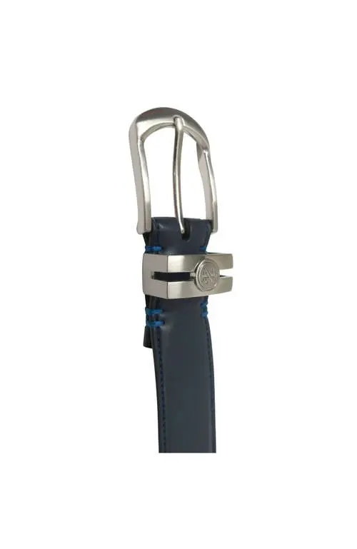 IZOD Golf Stretch Comfort Leather Belt Metal Keeper