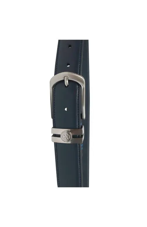 IZOD Golf Stretch Comfort Leather Belt Metal Keeper