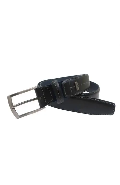 IZOD Elastic Power Stretch Leather Belt - Black