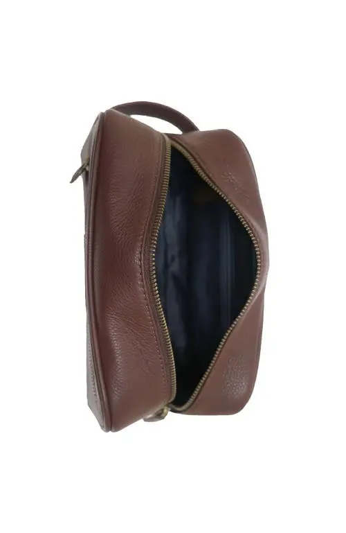 Brooks Brothers Full Grain Leather Travel Kit