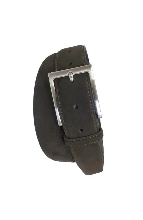 Brooks Brothers Suede Leather Feather Edge Belt