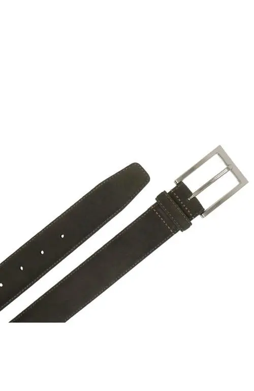 Brooks Brothers Suede Leather Feather Edge Belt