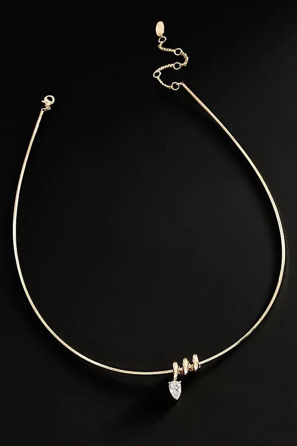 Anthropologie Demi-fine Twisted Crystal Necklace