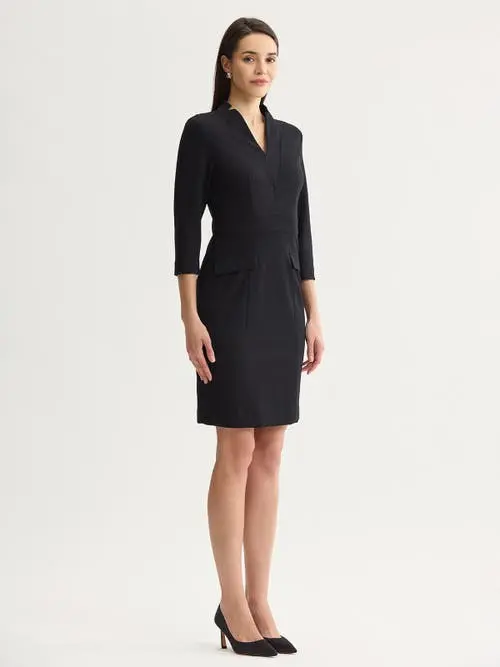 Misook V Neck Luxestretch Sheath Dress