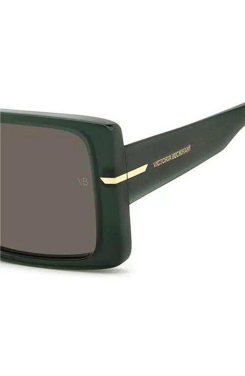 Victoria Beckham Vb 1023/s 57mm Square Sunglasses - Khaki/green