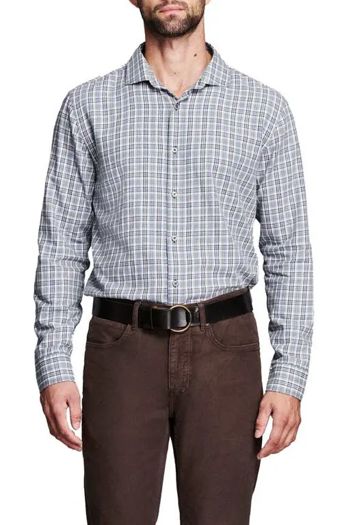 Billy Reid Hutcheson Plaid Cotton Twill Sport Shirt - Blue Multi