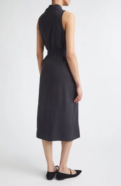 Max Mara Navetta Linen And Silk Midi Dress