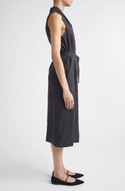 Max Mara Navetta Linen And Silk Midi Dress