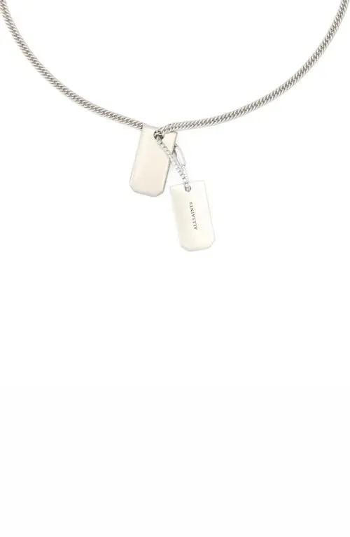 ALLSAINTS Dog Tag Pendant Necklace