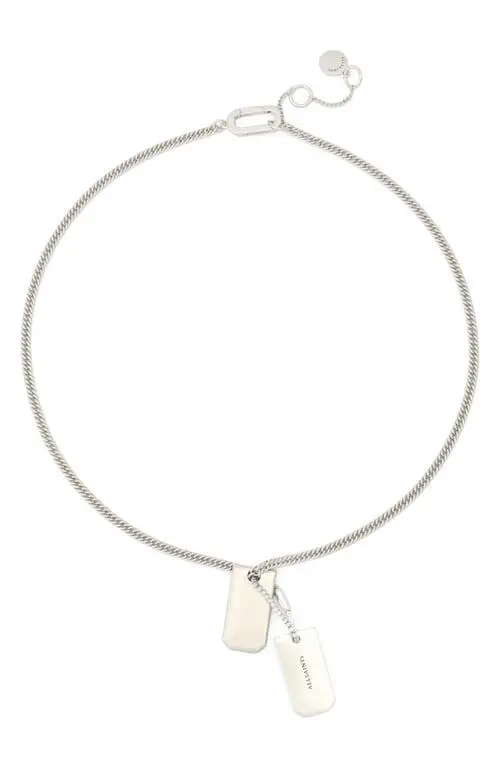 ALLSAINTS Dog Tag Pendant Necklace