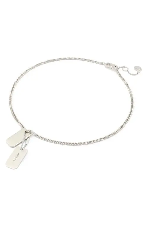 ALLSAINTS Dog Tag Pendant Necklace