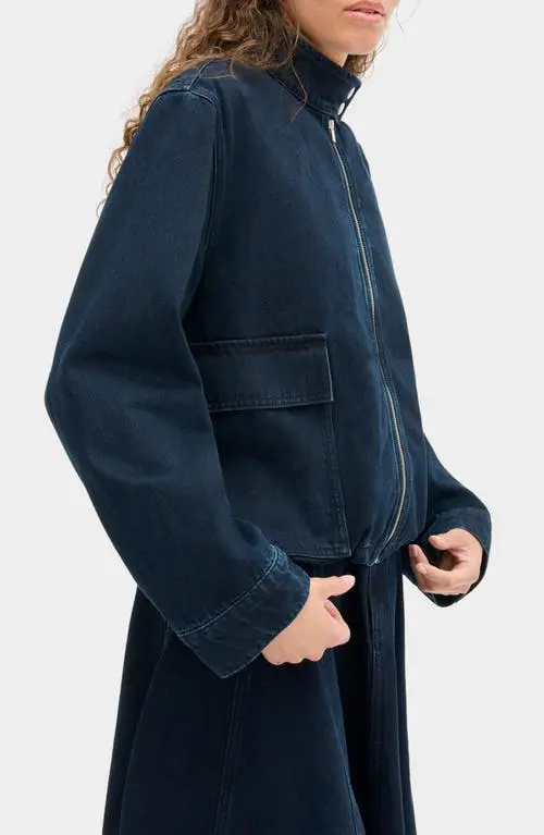 ALIGNE Brody Quilted Organic Cotton Denim Jacket