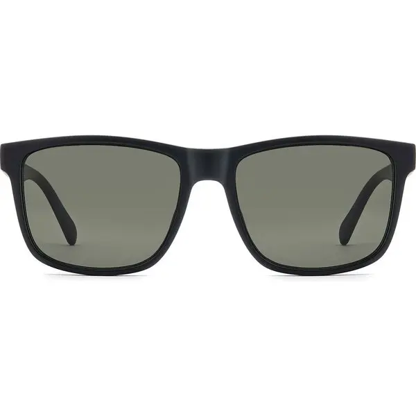 Fossil Rectangular Sunglasses - Matte Black/brown