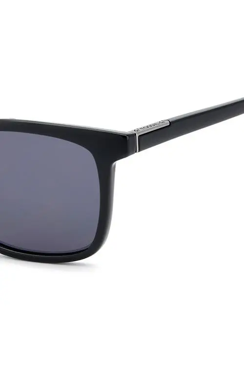 Fossil 53mm Panthos Square Sunglasses - Black/grey