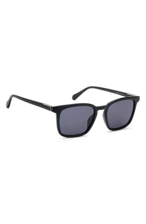 Fossil 53mm Panthos Square Sunglasses - Black/grey