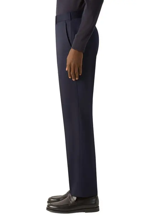 Zegna Straight Leg Wool Trousers