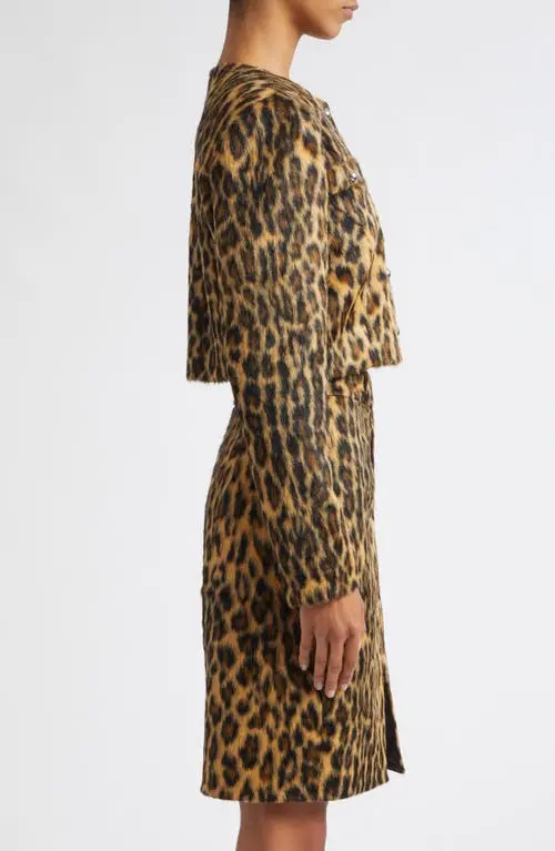 TOCCIN Aivana Faux Fur Cropped Jacket