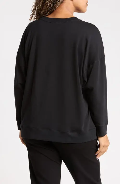 Eileen Fisher Long Crewneck Sweatshirt