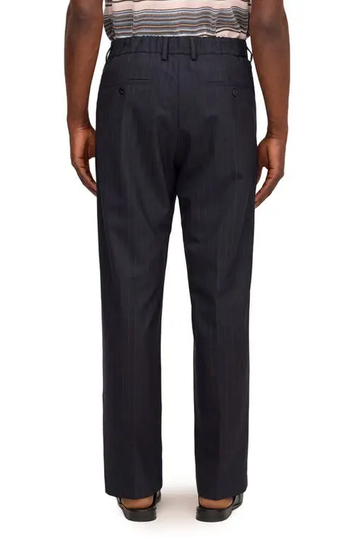Nn07 Kay 10037 Pinstriped Pleated Trousers