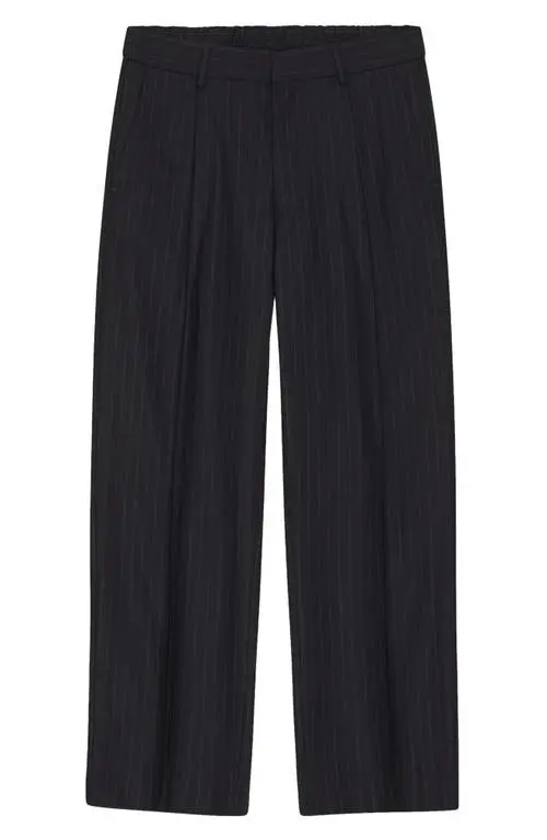 Nn07 Kay 10037 Pinstriped Pleated Trousers