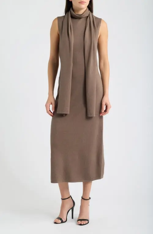 Vince Camuto Scarf Neck Sweater Dress