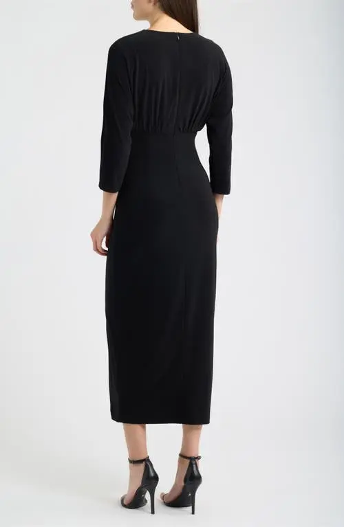 Vince Camuto Ity Tucked Dolman Sleeve Dress - Black