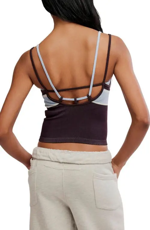 Free People All Clear Rib Tank - Chocolate Combo