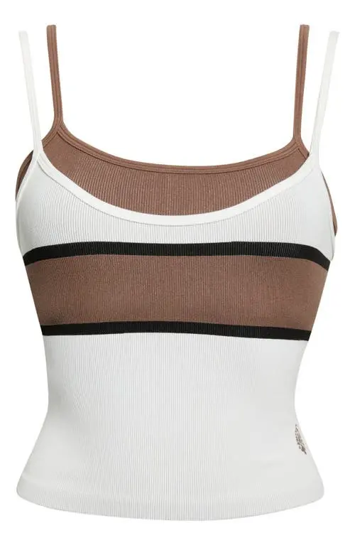 Free People All Clear Rib Tank - Ivory Combo