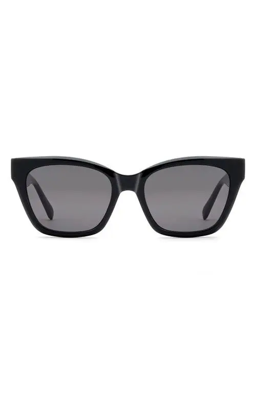 Fossil 53mm Cat Eye Sunglasses - Black/grey