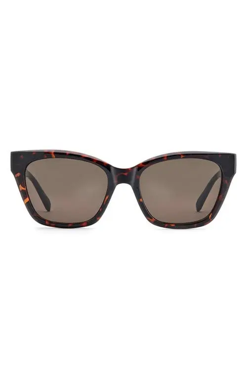 Fossil 53mm Cat Eye Sunglasses - Havana/brown