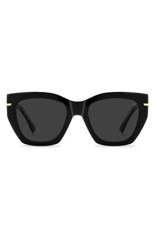 Victoria Beckham Vb 7017/s 52mm Rectangular Sunglasses - Black/grey