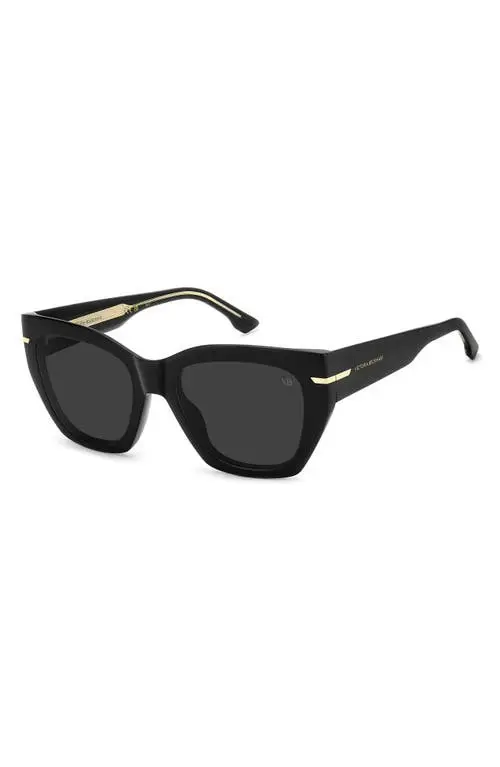Victoria Beckham Vb 7017/s 52mm Rectangular Sunglasses - Black/grey