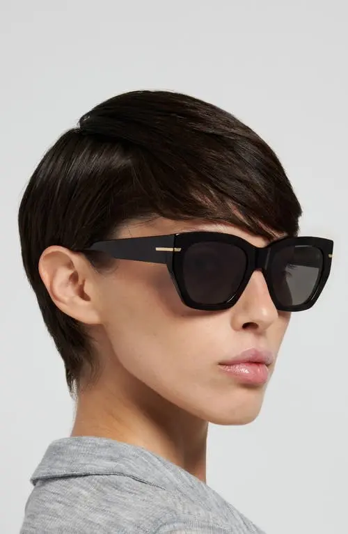 Victoria Beckham Rectangular Sunglasses - Black/grey