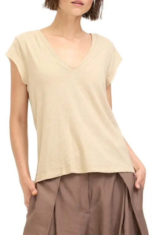 PROJECT SOCIAL T Canyon V-neck T-shirt - Camel