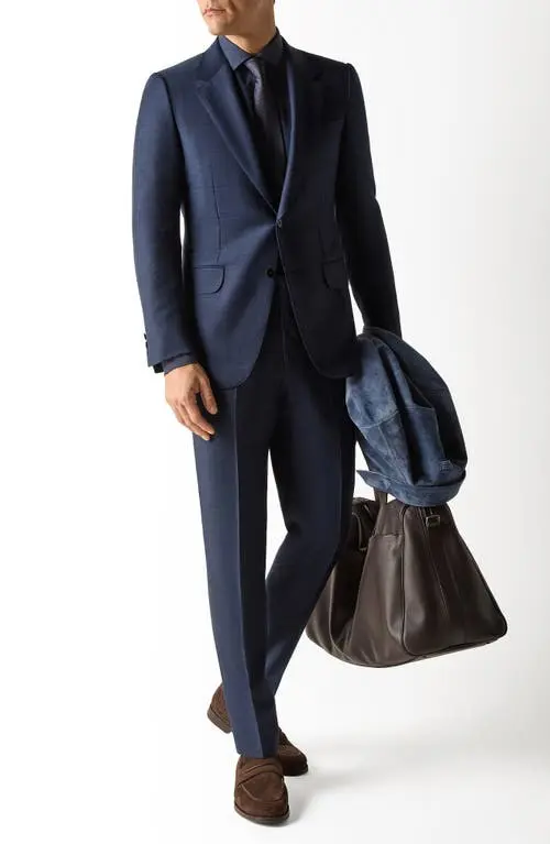Zegna Trofeo Wool Suit - Blue
