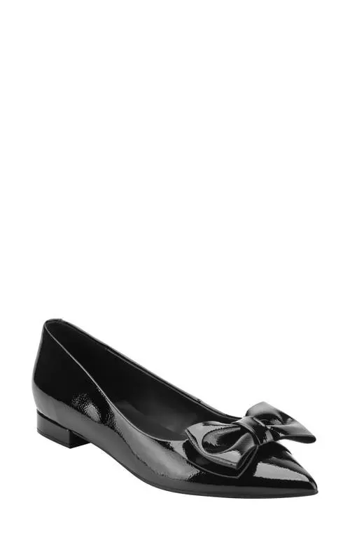 Bandolino Alicce Faux Leather Pointed Toe Flat - Black
