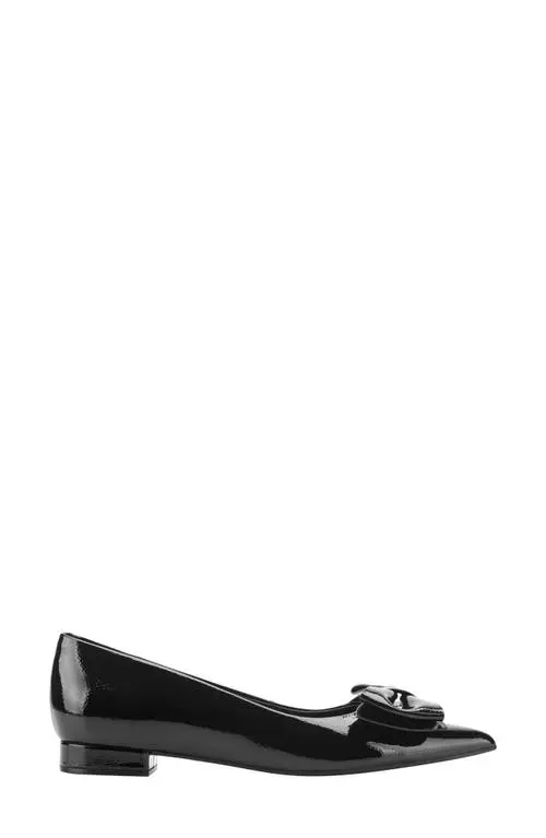 Bandolino Alicce Faux Leather Pointed Toe Flat - Black