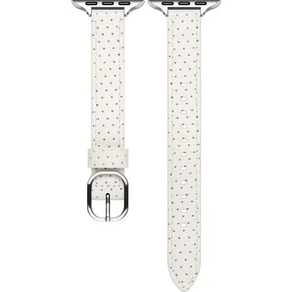 POSH TECH Carmen Perforated Leather Apple Watch® Watchband - Ivory