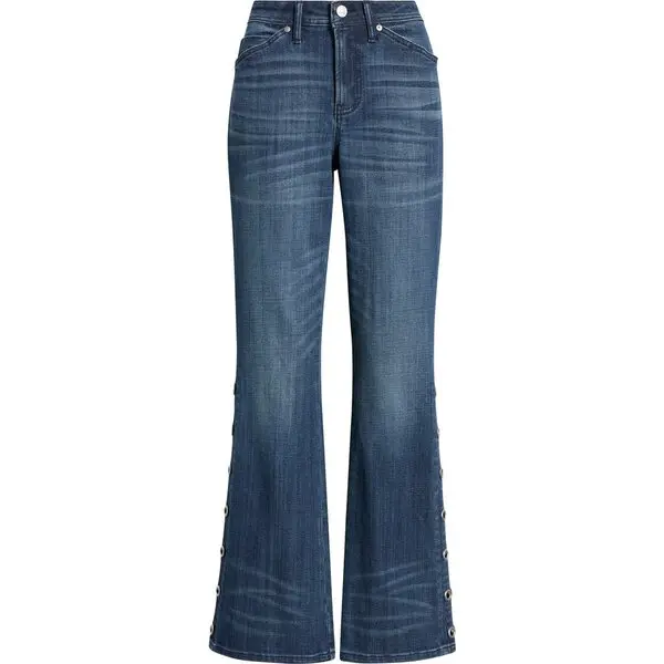 CITY BLUES Side Grommet Bootcut Jeans