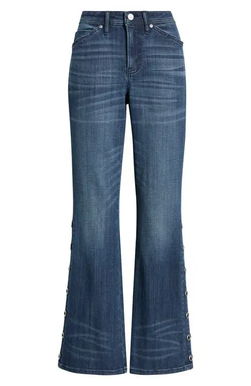 CITY BLUES Side Grommet Bootcut Jeans