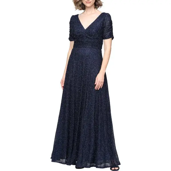 Alex Evenings Sequin Empire Waist Gown