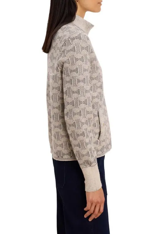 NIC+ZOE Dapper Swirl Knit Jacket