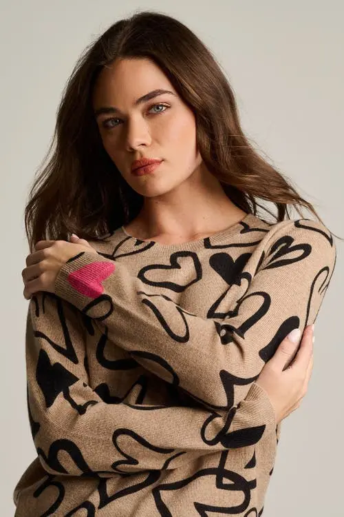 Lisa Todd Love Cashmere Heart Sweater