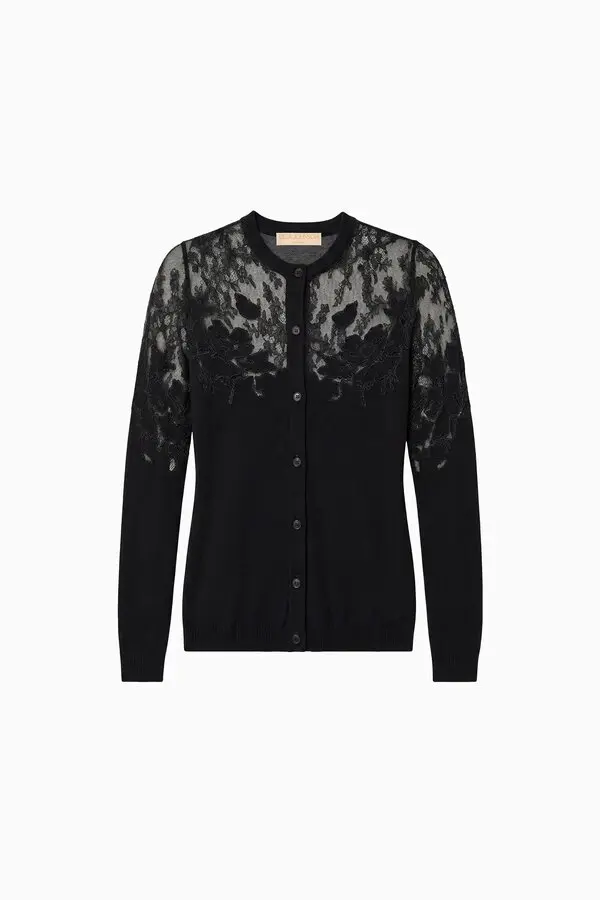 Ulla Johnson Talia Embroidered Lace Cardigan
