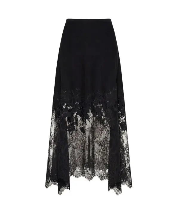 Ulla Johnson Josina Lace Midi Skirt - Noir