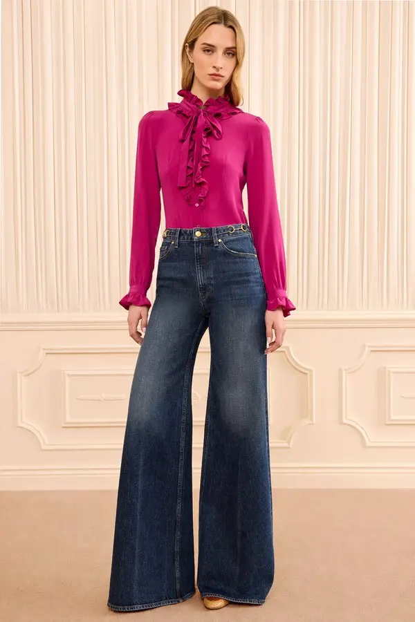 Ulla Johnson Stretch Valory Flare Jeans With Horse-bit Hardware