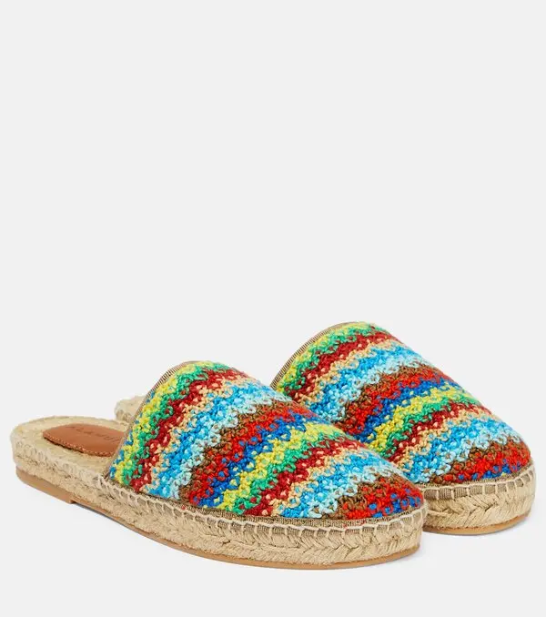 Alanui Over The Rainbow" Espadrilles With Tie Fastening - Multicoloured