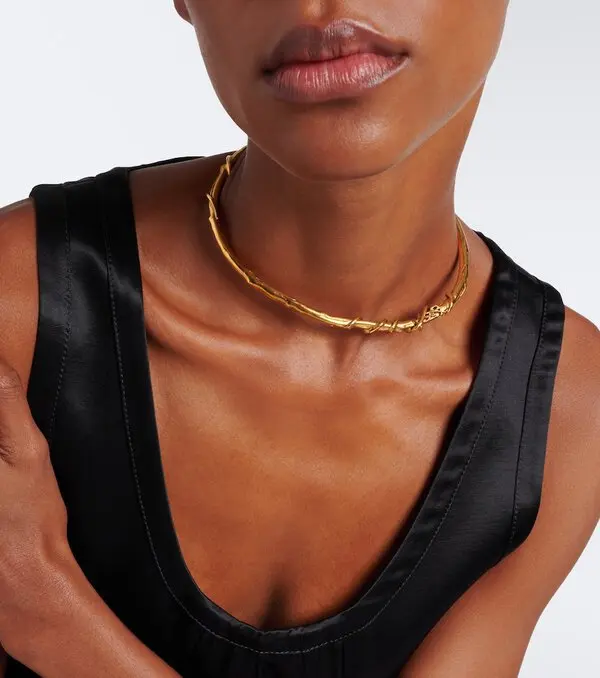 Saint Laurent Cassandre Mulberry Necklace